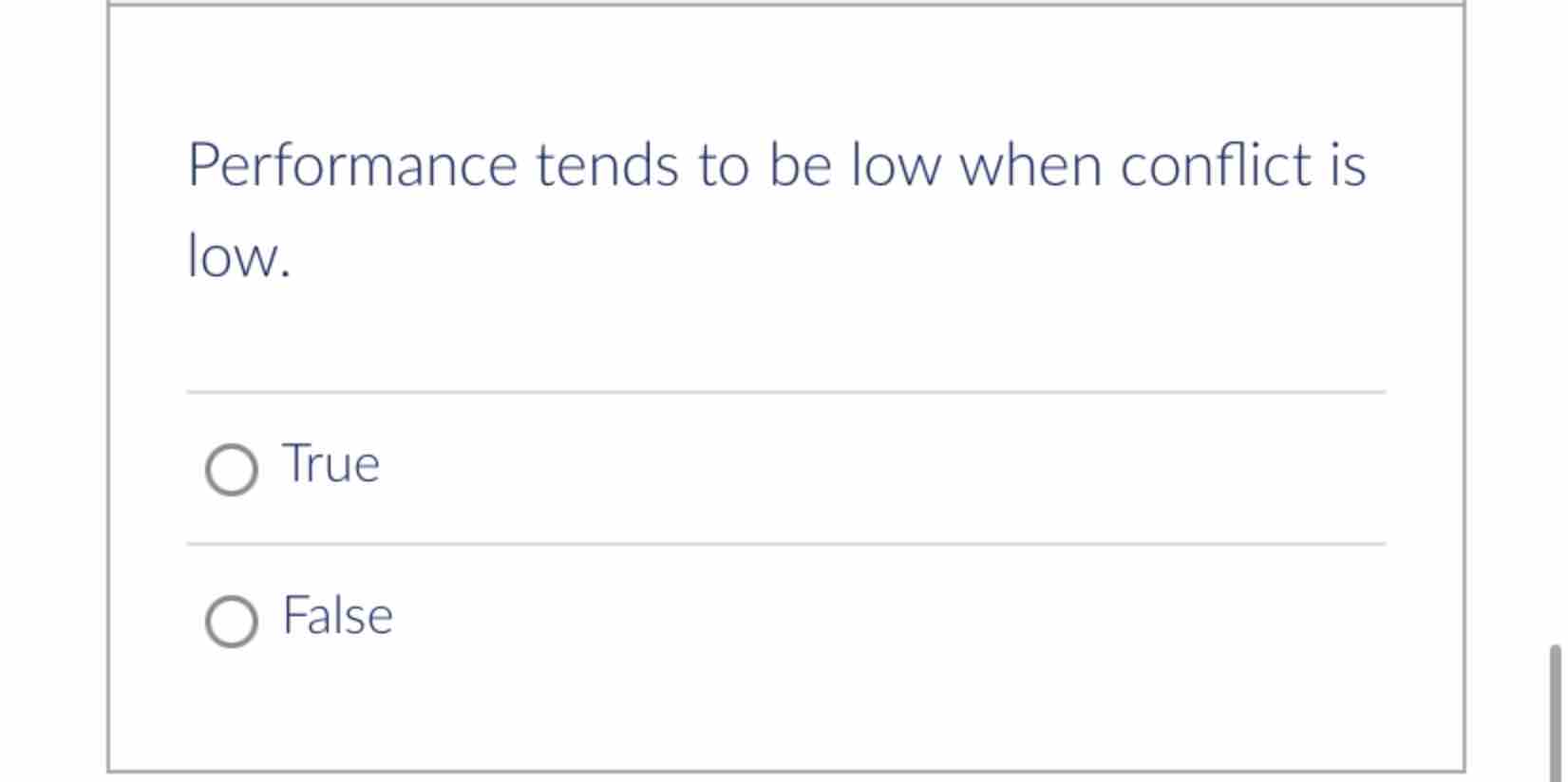 Solved Performance tends to be low when conflict | Chegg.com
