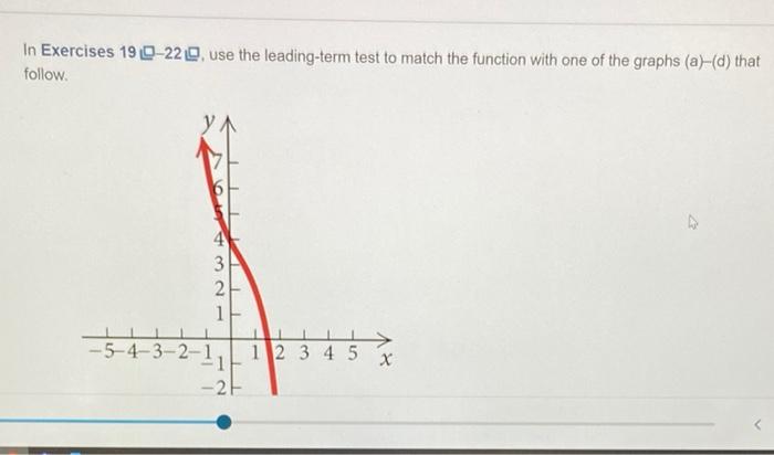 Solved In Exercises 19O-220. use the leading-term test to | Chegg.com