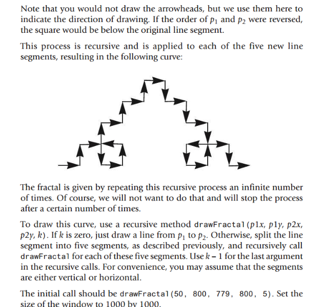 Solved Create a JavaFX application that will draw a fractal | Chegg.com
