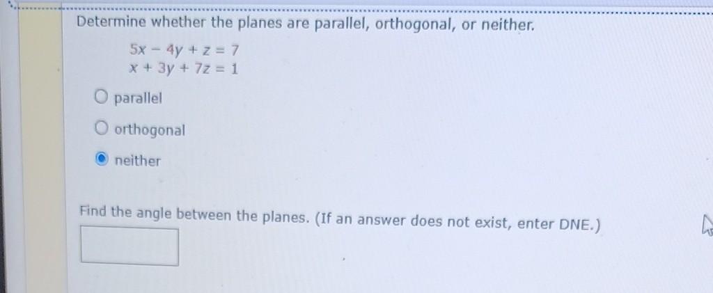 Solved Determine whether the planes are parallel, | Chegg.com