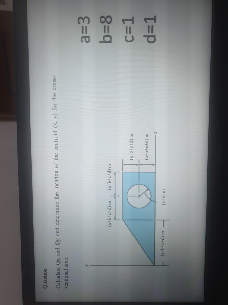 Solved Question Calculate Qx and Qy and determine the | Chegg.com