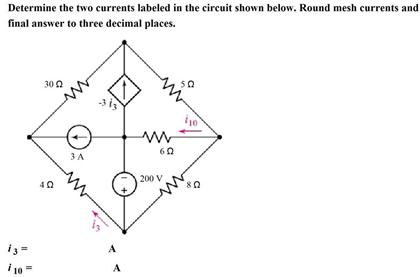 Solved Determine the two currents labeled in the circuit | Chegg.com
