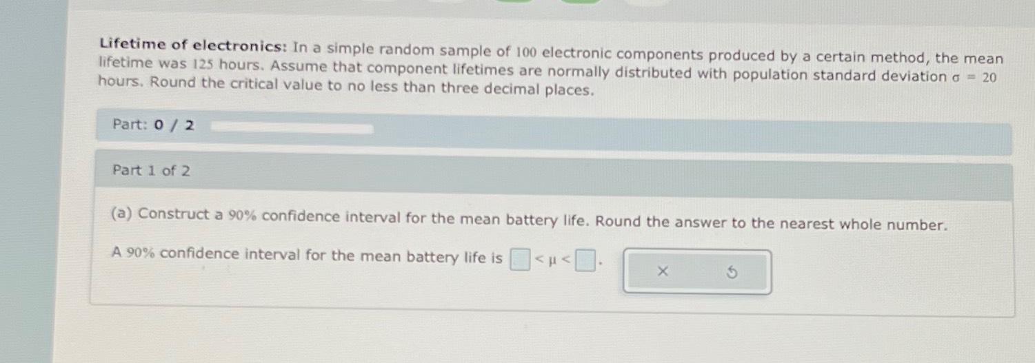Solved Lifetime of electronics: In a simple random sample of | Chegg.com
