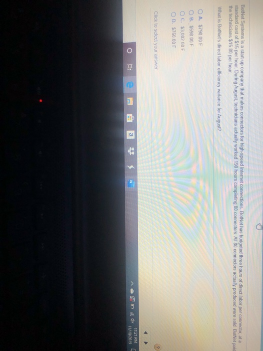 Solved BotNet Systems is a start-up company that makes | Chegg.com