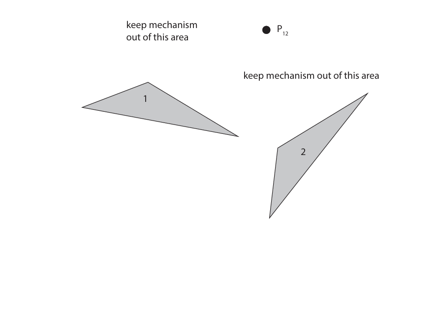 Solved The pole of ﻿a two position graphical synthesis | Chegg.com