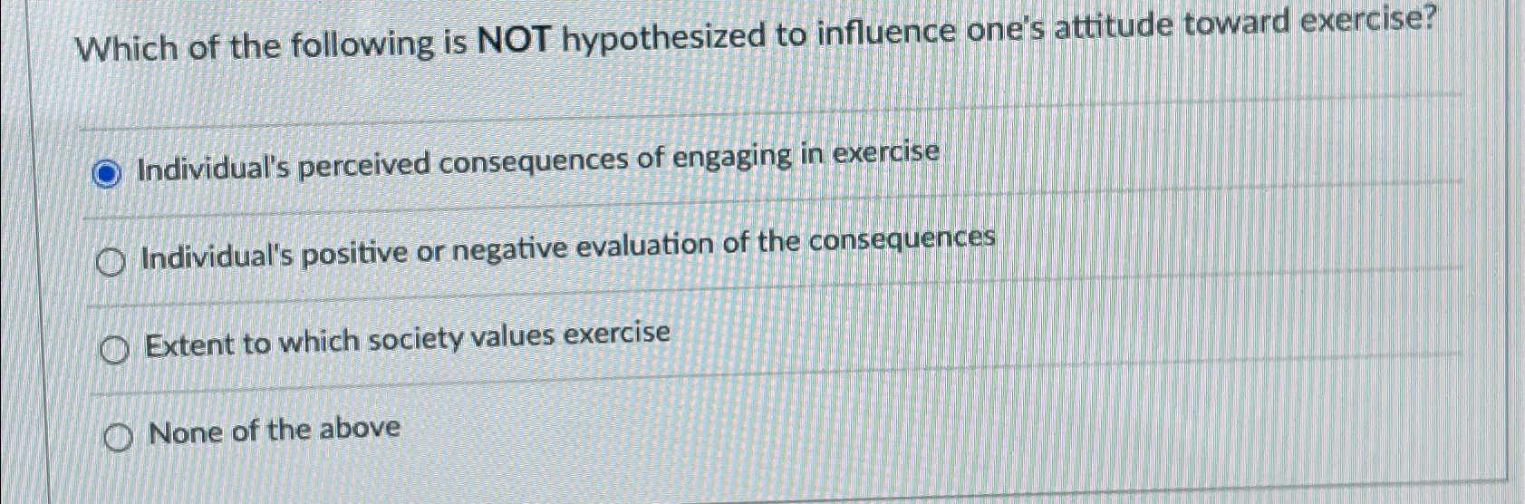 Which of the following is NOT hypothesized to | Chegg.com