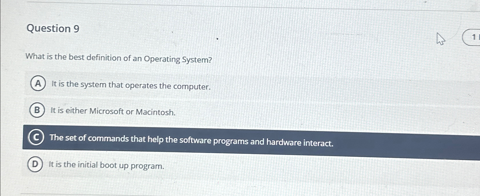 Solved Question 9What is the best definition of an Operating | Chegg.com Solved Question 9What is the best definition of an Operating | Chegg.com