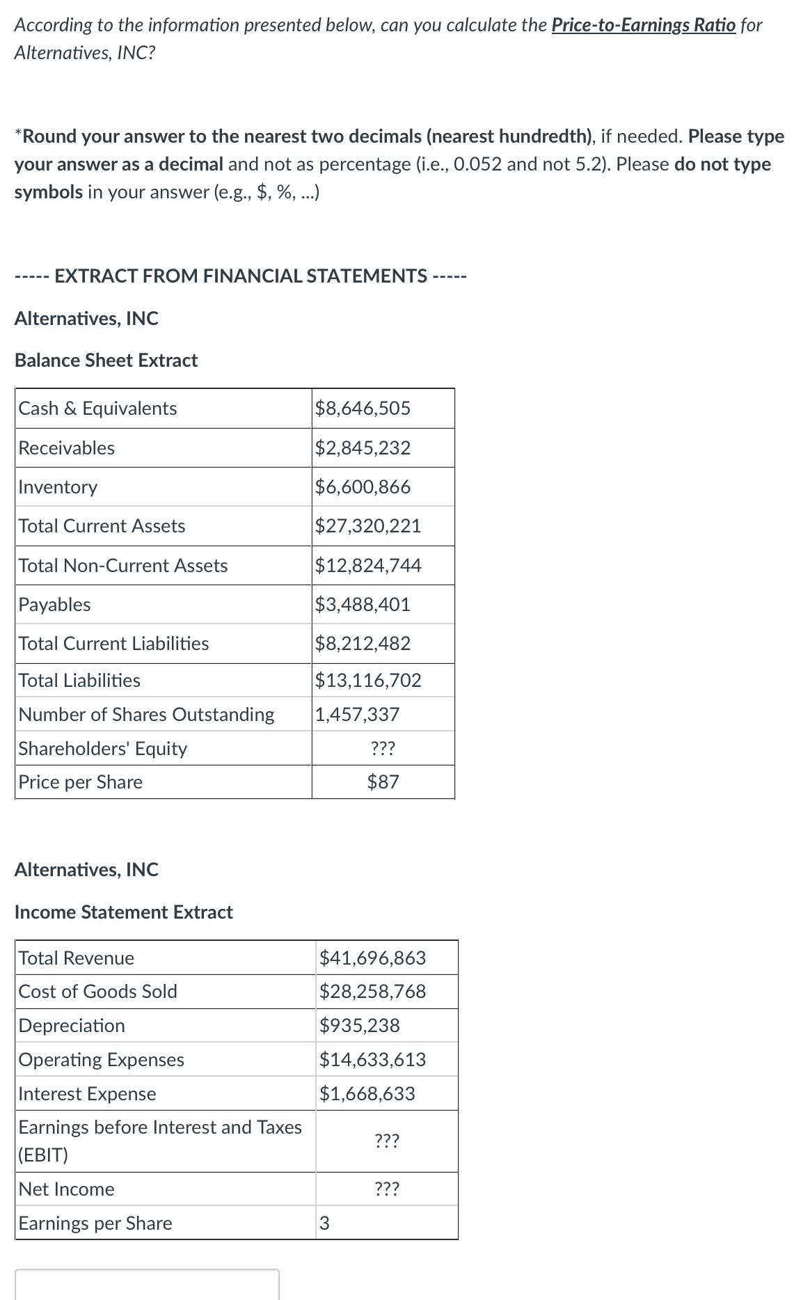 Solved According to the information presented below, can you | Chegg.com