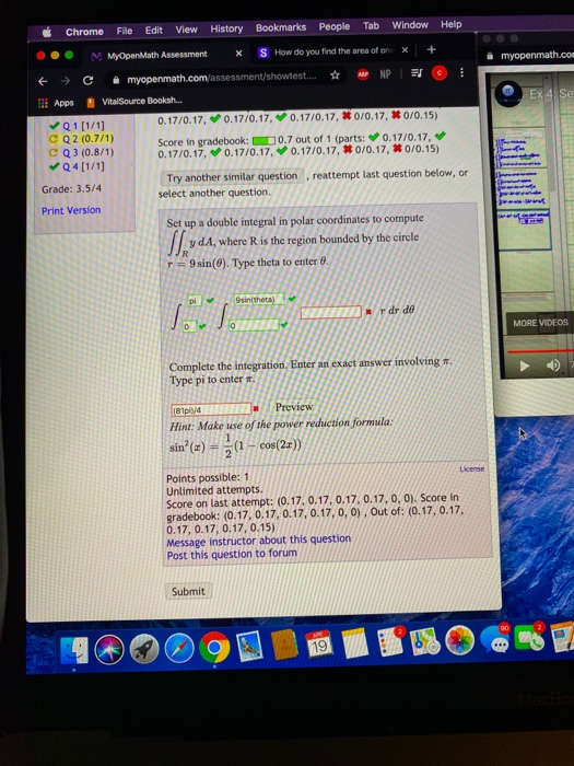 Solved Chrome File Edit View Help History Bookmarks People | Chegg.com