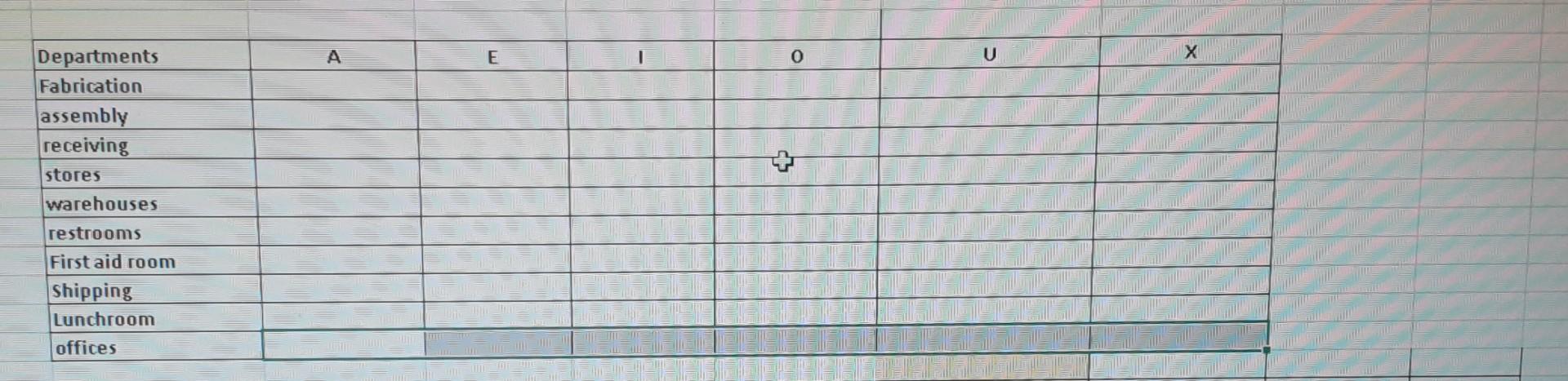 Solved Use the assembly chart to fill the activity work | Chegg.com