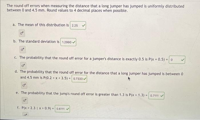 Solved The round off errors when measuring the distance that | Chegg.com