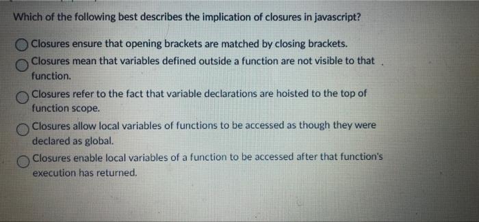 Solved Consider The Following Javascript Code Function