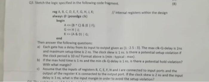 B Then Answer The Following Questions A Each Gate 