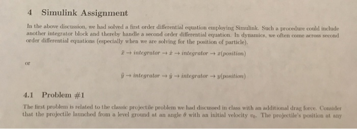 4 Simulink Assignment In The Above Discussion We Had 