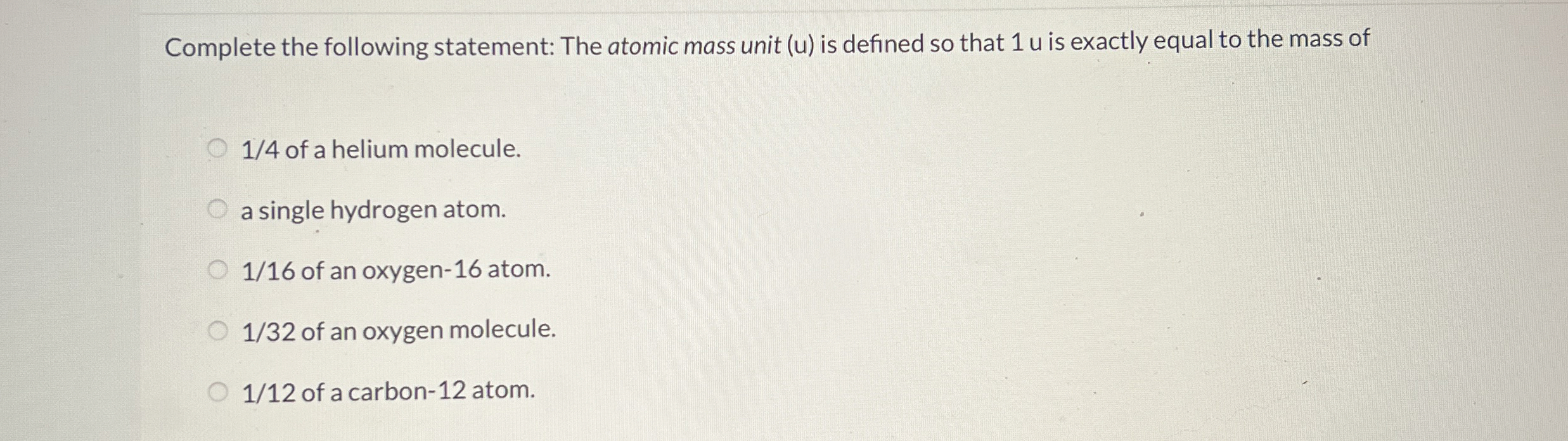 High Quality SOLUTION Complete the following statement: The atomic mass | Chegg.com