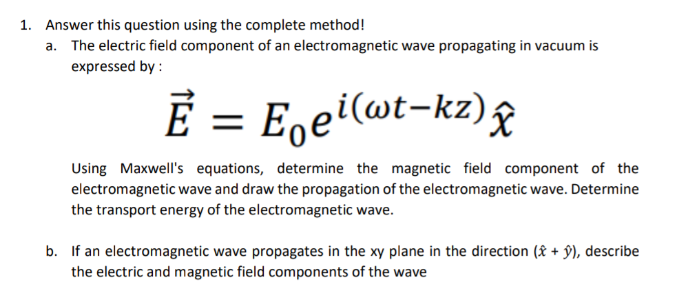 Solved Answer this question using the complete method!a. | Chegg.com