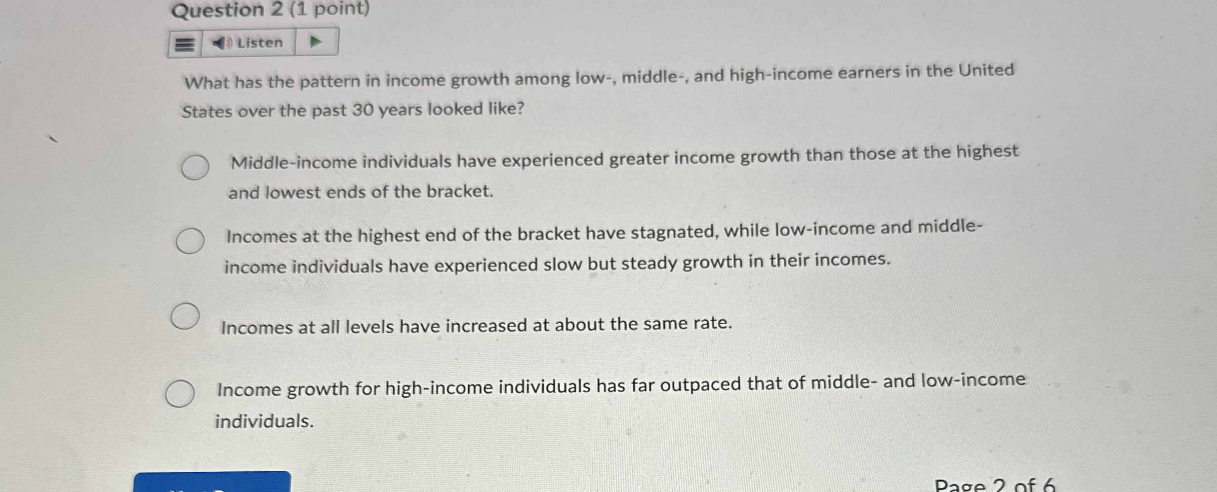 High Quality SOLUTION Question 2 (1 ﻿point) What has the pattern in ...