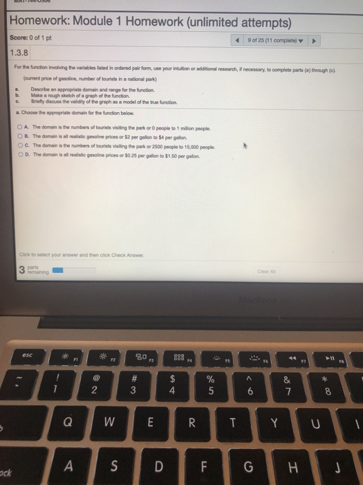 Solved Homework: Module 1 Homework (unlimited attempts) | Chegg.com