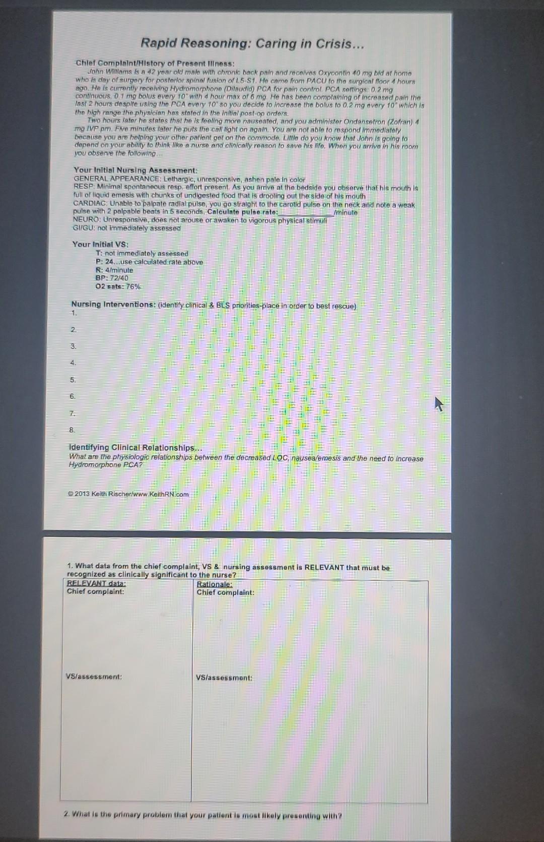 Your Initial Nursing Assessment: GENERAL APPEARANCE: | Chegg.com