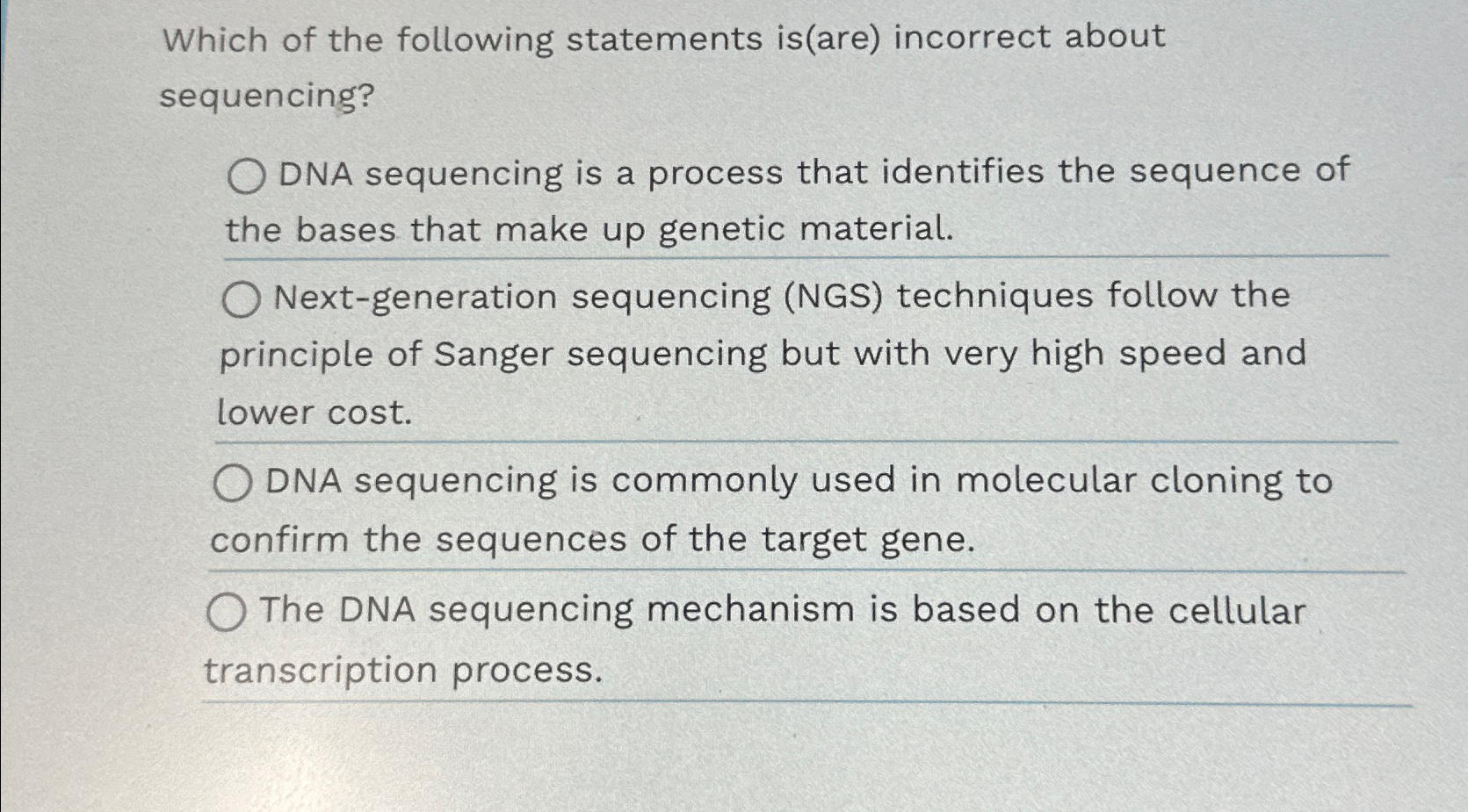 Solved Which of the following statements is(are) ﻿incorrect | Chegg.com