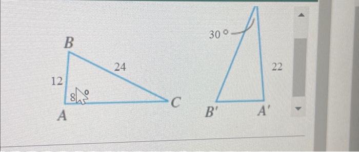 Solved Find the length of the given side for the congruent | Chegg.com