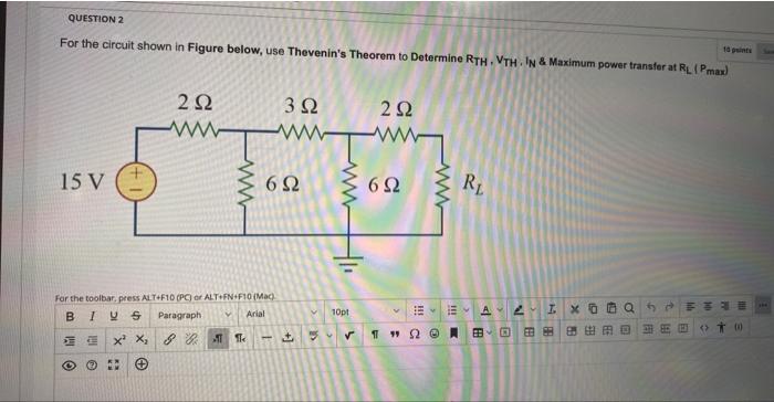 Solved For the circuit shown in Figure below, use Thevenin's | Chegg.com