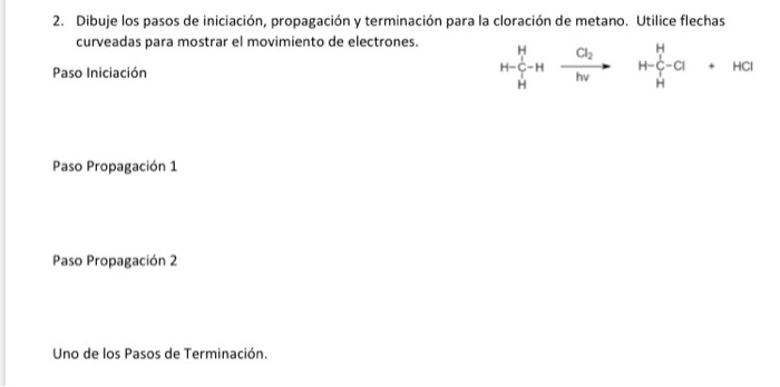 Solved Draw the initiation, propagation, and termination | Chegg.com