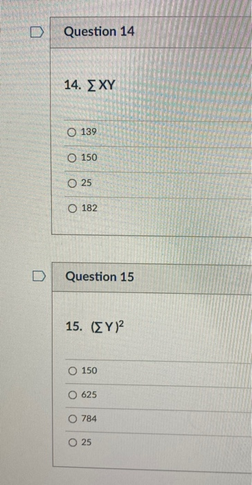 Solved Use the following dataset for the computations in the | Chegg.com
