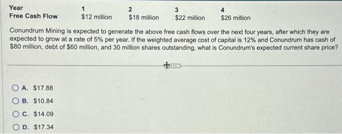 Solved Conundrum Mining is expected to generate the above | Chegg.com