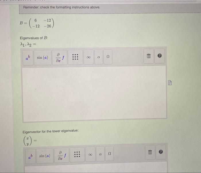 Solved Format: Enter eigenvalues with multiplicity, | Chegg.com