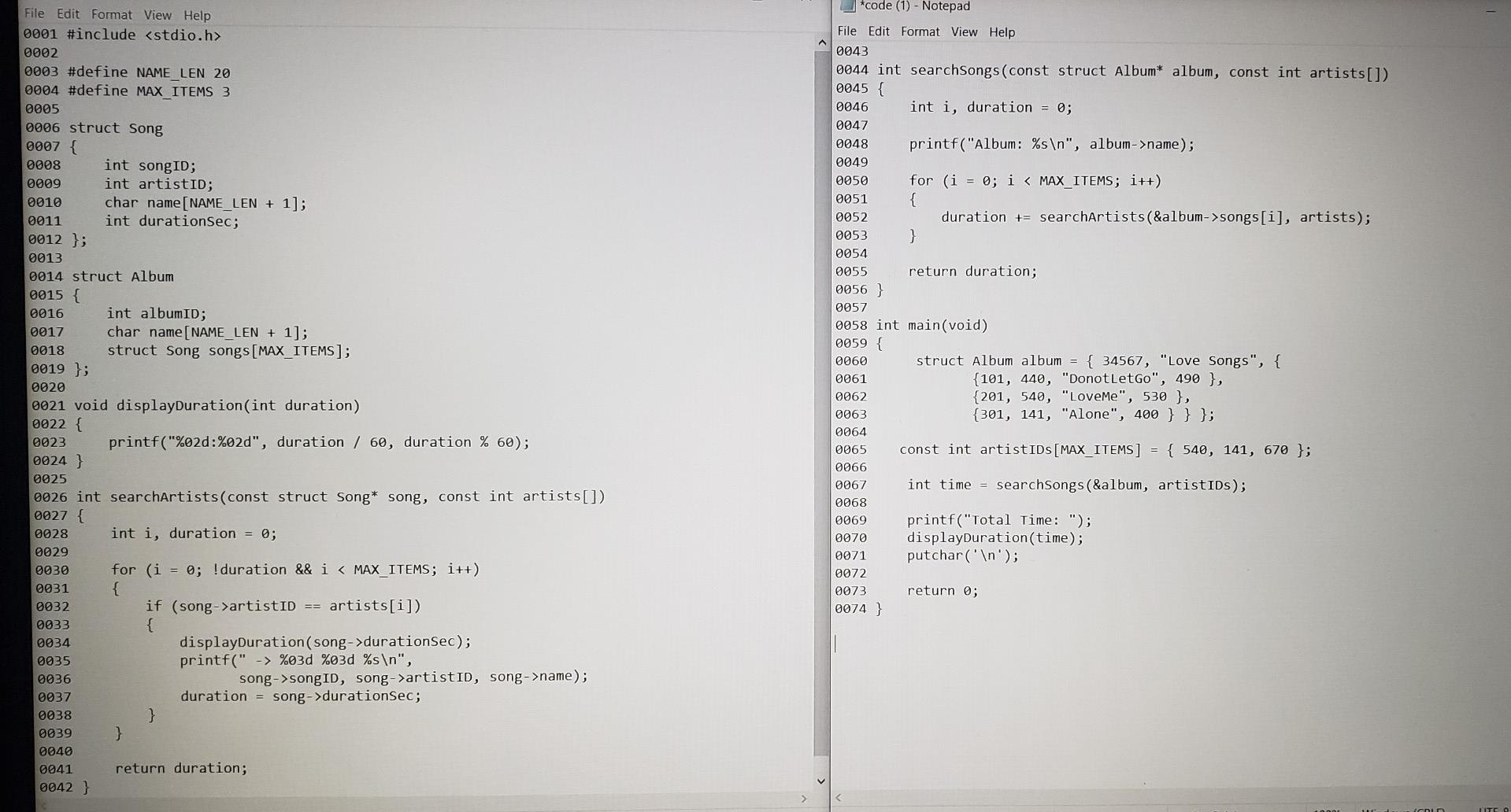 Solved File Edit Format View Help 0001 #include 0002 0003 | Chegg.com