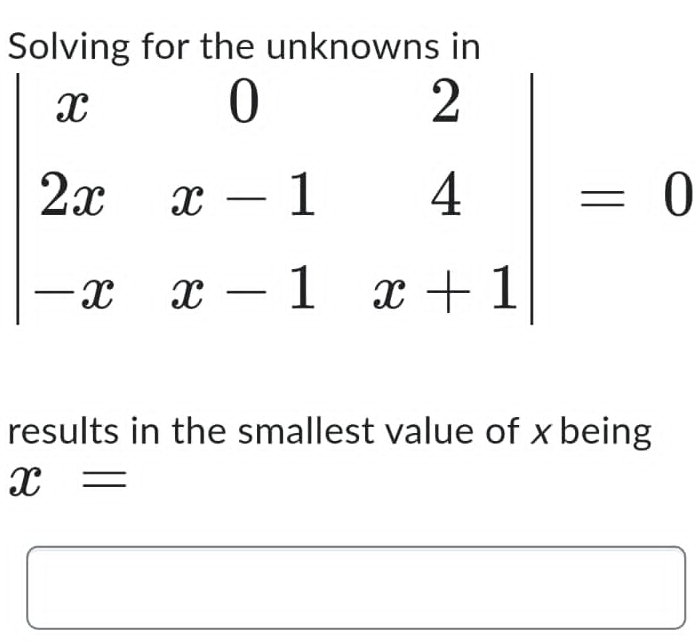 Solved Solving for the unknowns | Chegg.com
