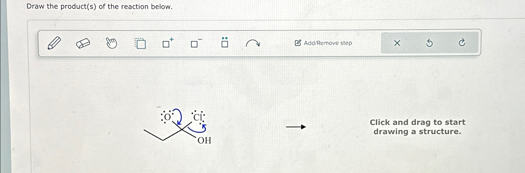 Solved Draw the product(s) ﻿of the reaction below. | Chegg.com