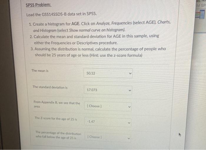 Solved SPSS Problem: MSP Load the GSS14SSDS-B data set in | Chegg.com