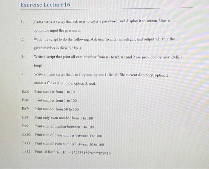 Solved 1: Please write a script that ask user to enter a | Chegg.com