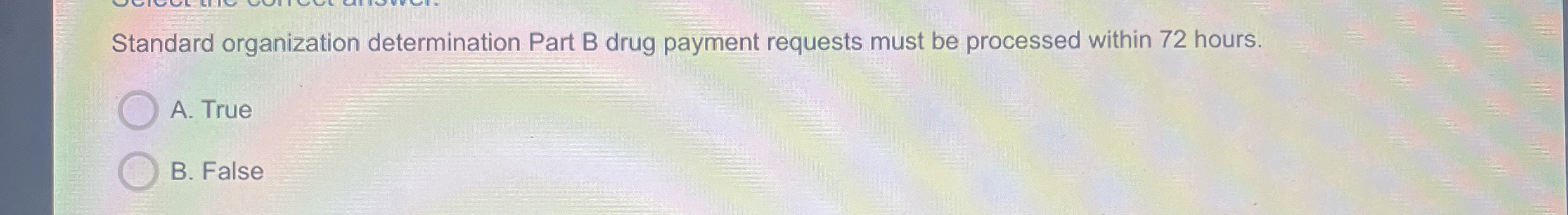 Solved Standard organization determination Part B drug | Chegg.com