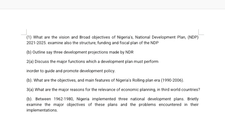 Solved (1) ﻿What are the vision and Broad objectives of | Chegg.com