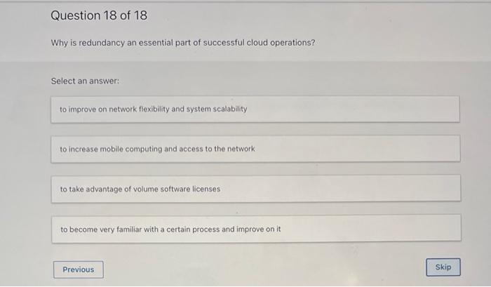 Solved Why is redundancy an essential part of successful | Chegg.com