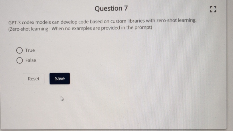 Solved Question 7GPT-3 ﻿codex models can develop code based | Chegg.com