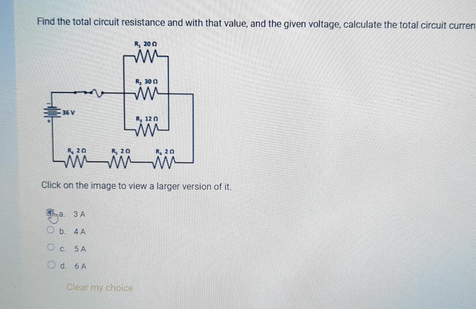 Solved Find the total circuit resistance and with that | Chegg.com