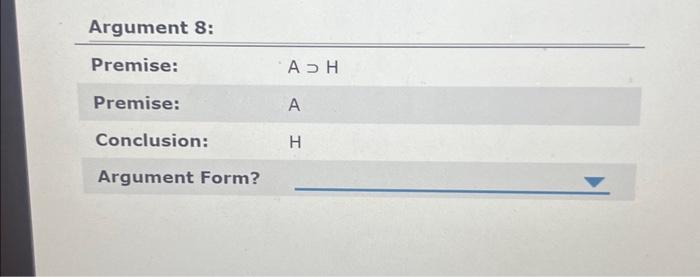 9. Identifying Argument Forms - Practice Indicate the | Chegg.com