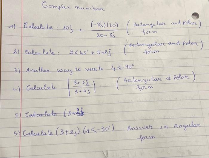 Solved Gomplex number 1) Calculate: 10j+20−8j(−8j)(20) | Chegg.com