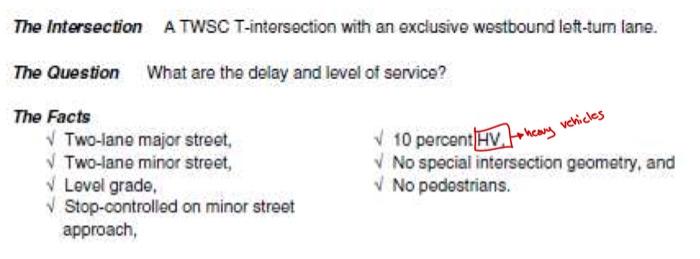 Solved The Intersection A TWSC T-intersection with an | Chegg.com