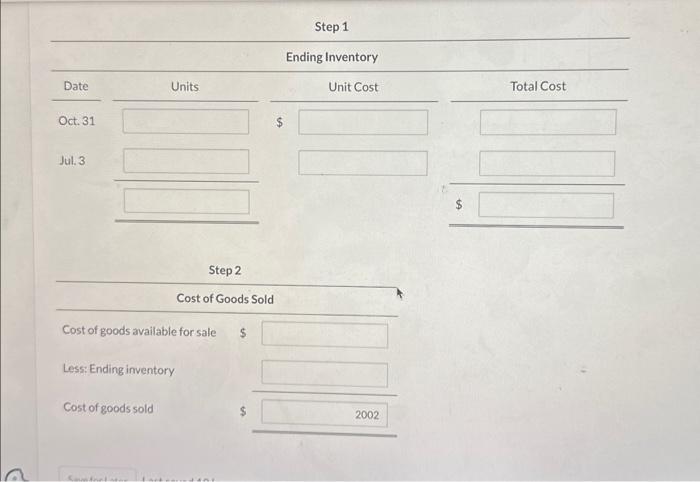 Solved Given the following information, compute the cost of | Chegg.com