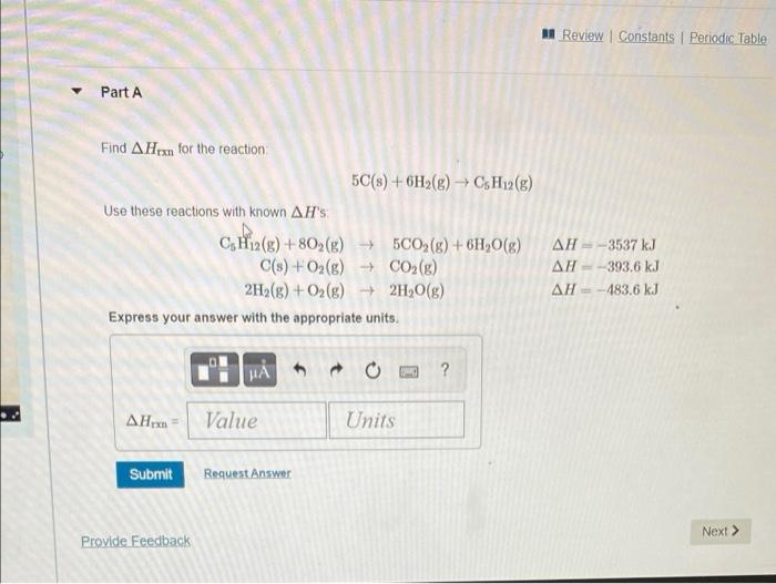 Solved MA Review | Constants Periodic Table Part A Find A | Chegg.com