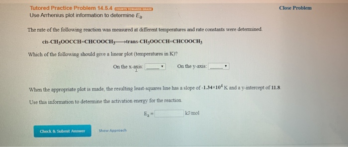 Solved Close Problem Tutored Practice Problem 14.5.4 c m Use | Chegg.com