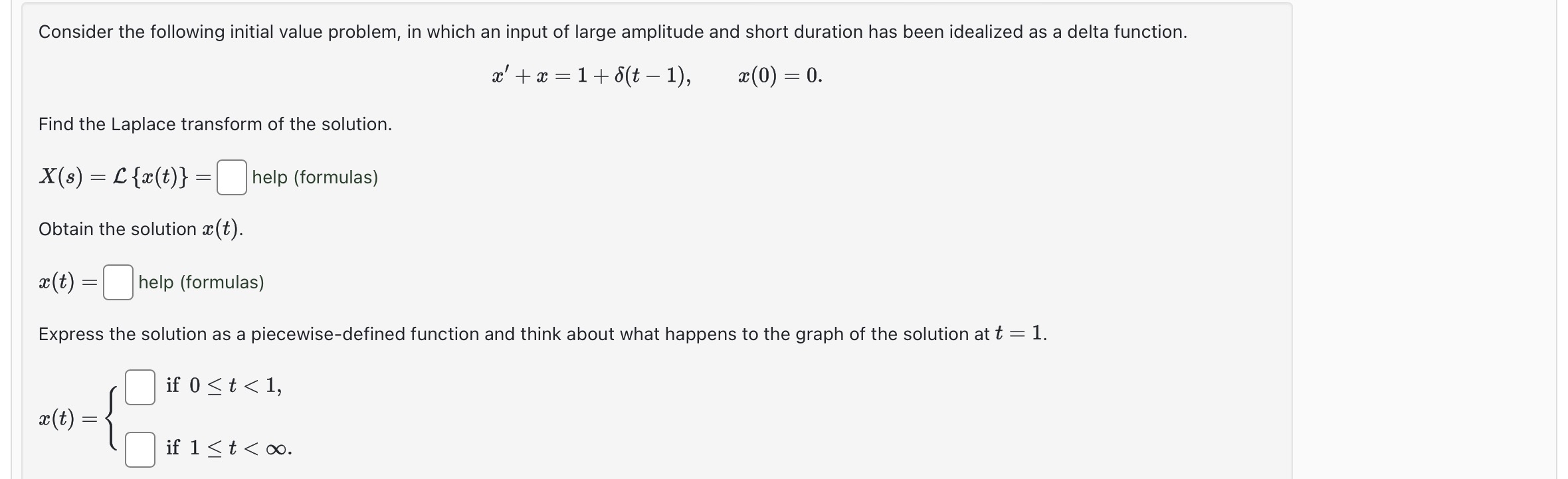 Solved Consider the following initial value problem, in | Chegg.com