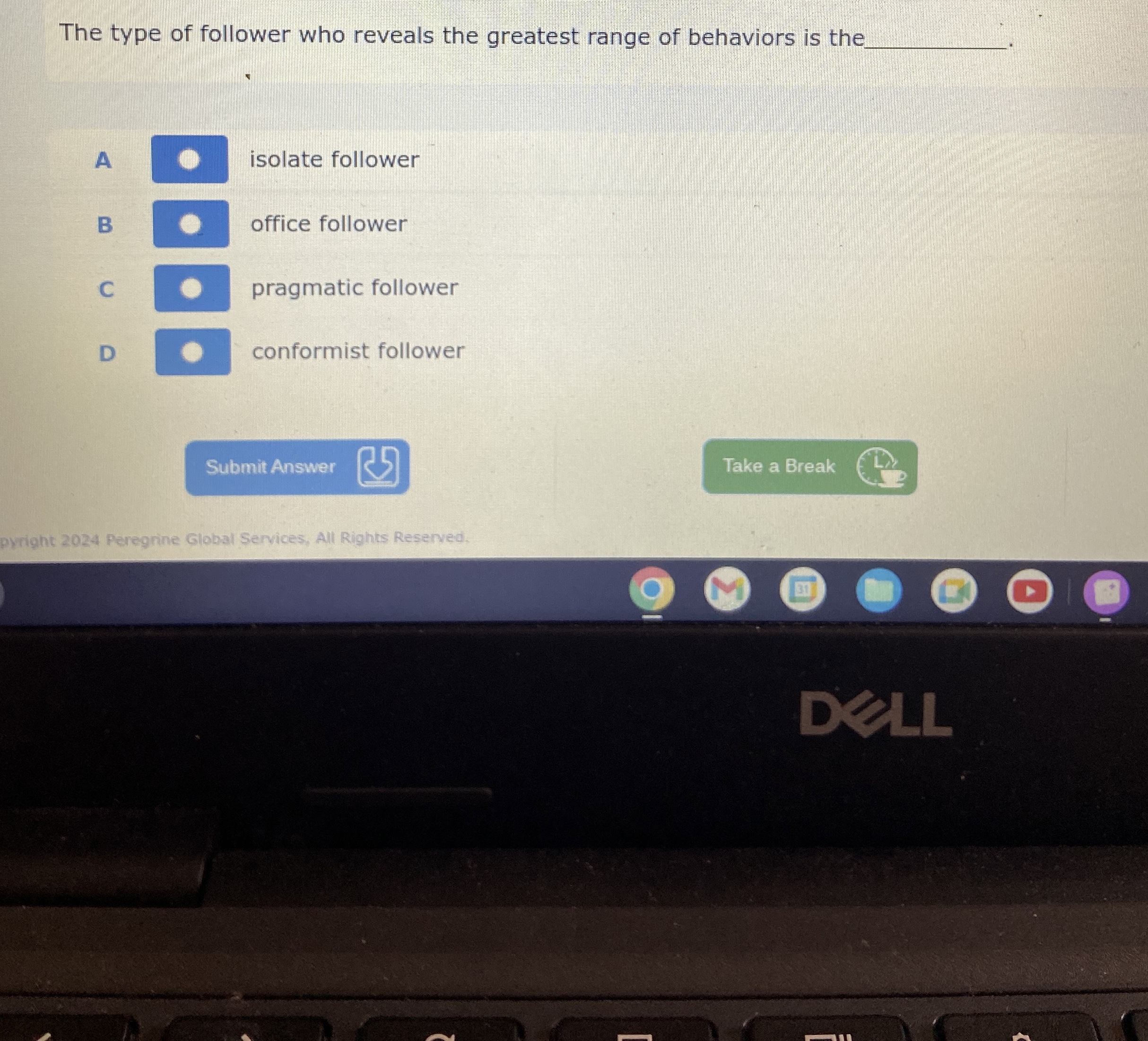 Solved The type of follower who reveals the greatest range | Chegg.com