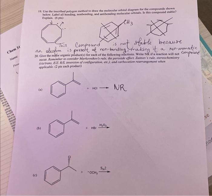 Solved 19. Use the inscribed polygon method to draw the | Chegg.com