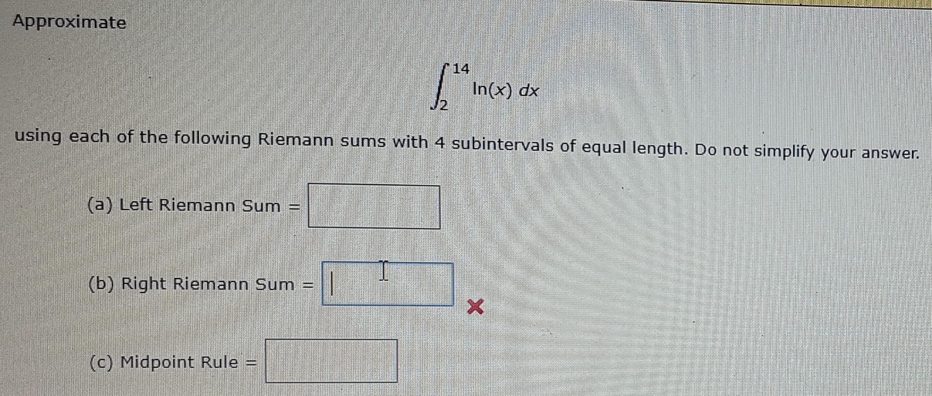 Solved Definite Integrals Course Packet on Riemann sums | Chegg.com